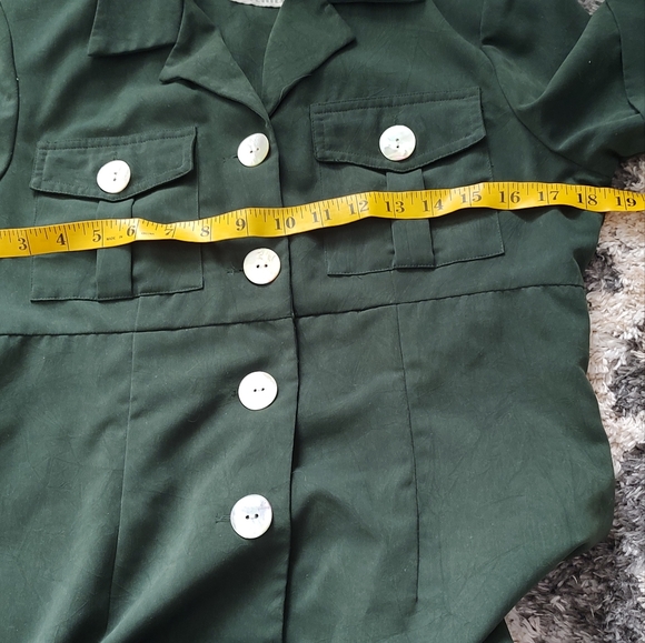 American Vintage | Dresses | Vintage Green Button Down Dress | Poshmark